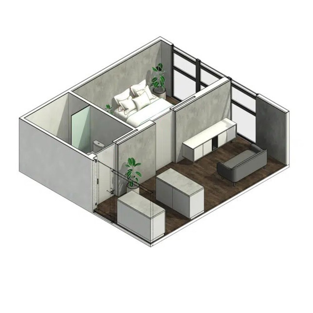 Projeto Studio 30m BIM REVIT